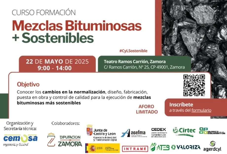 Curso sobre Mezclas Bituminosas Sostenibles organizado por CEMOSA y Diputación de Zamora | CEDEX ...