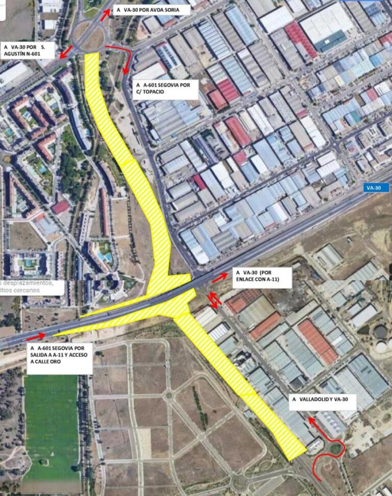 Afecciones al tráfico en el entorno del polígono de San Cristóbal por ...